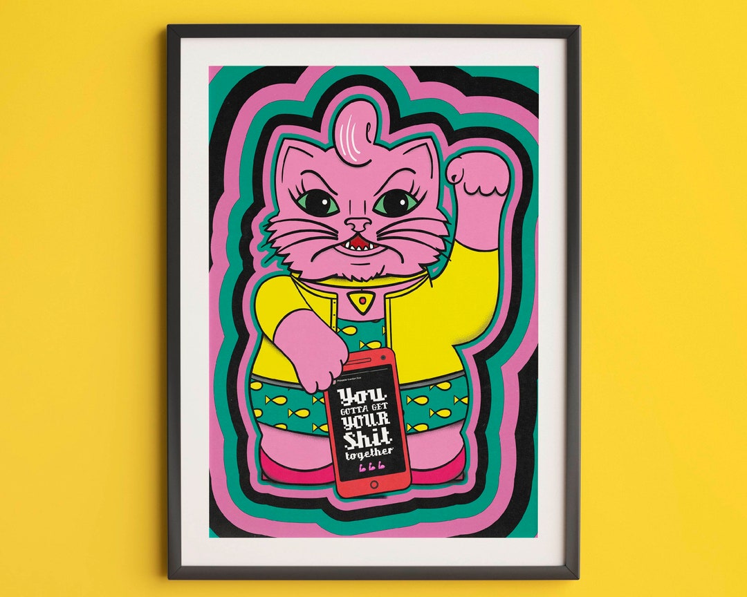 Bojack Horseman Poster | Princess Carolyn Lucky Cat Poster | Netflix ...
