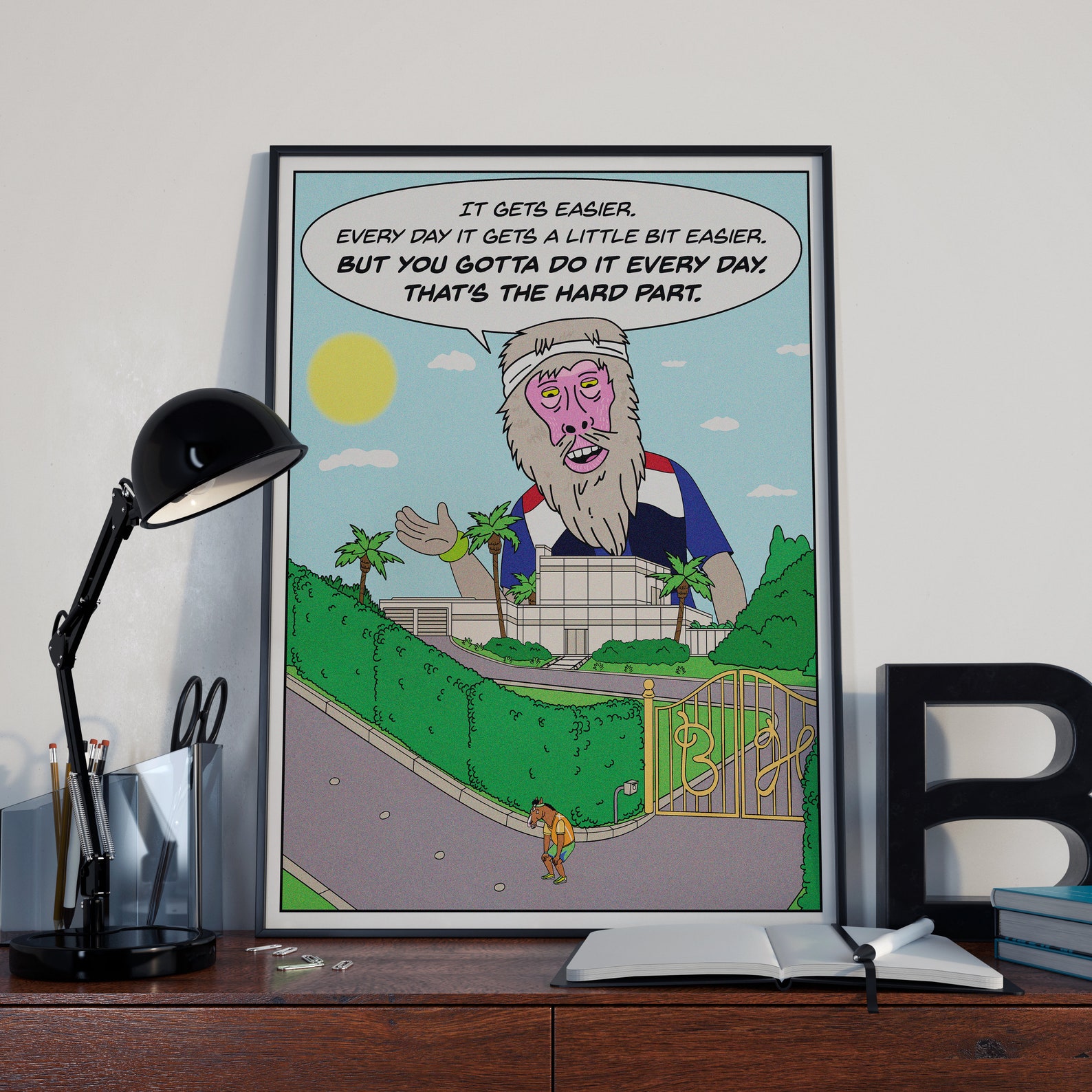 Bojack Horseman Poster It Gets Easier Illustration Netflix - Etsy Bojack Horseman Poster It Gets Easier Illustration Netflix - Etsy
