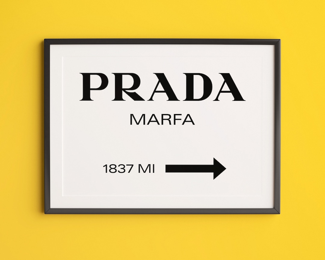 Prada Marfa Print Art Marfa Poster Marfa Wall Art Gossip - Etsy