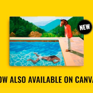 Bojack Horseman Poster Hockney Pool Vintage Art Painting - Etsy Canada