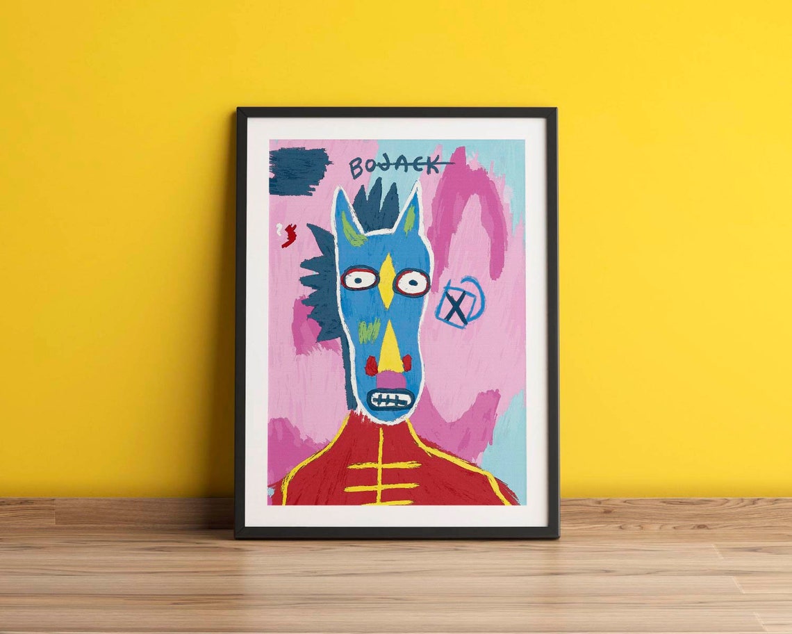 Bojack Horseman Art Poster Basquiat Print Gift for Her/him | Etsy