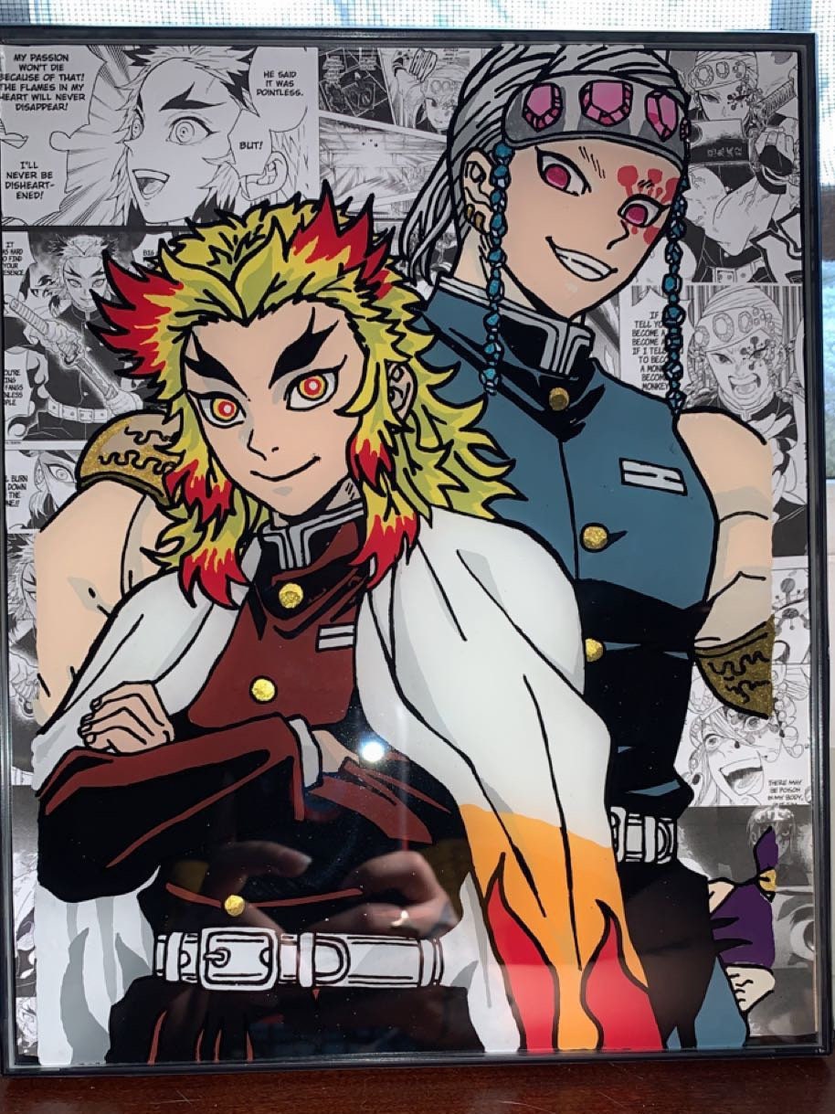 Custom Anime Glass Painting - Etsy