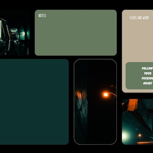 NIGHT VIBES Dark Mode Editable Desktop Wallpaper Organizer With 115 ...