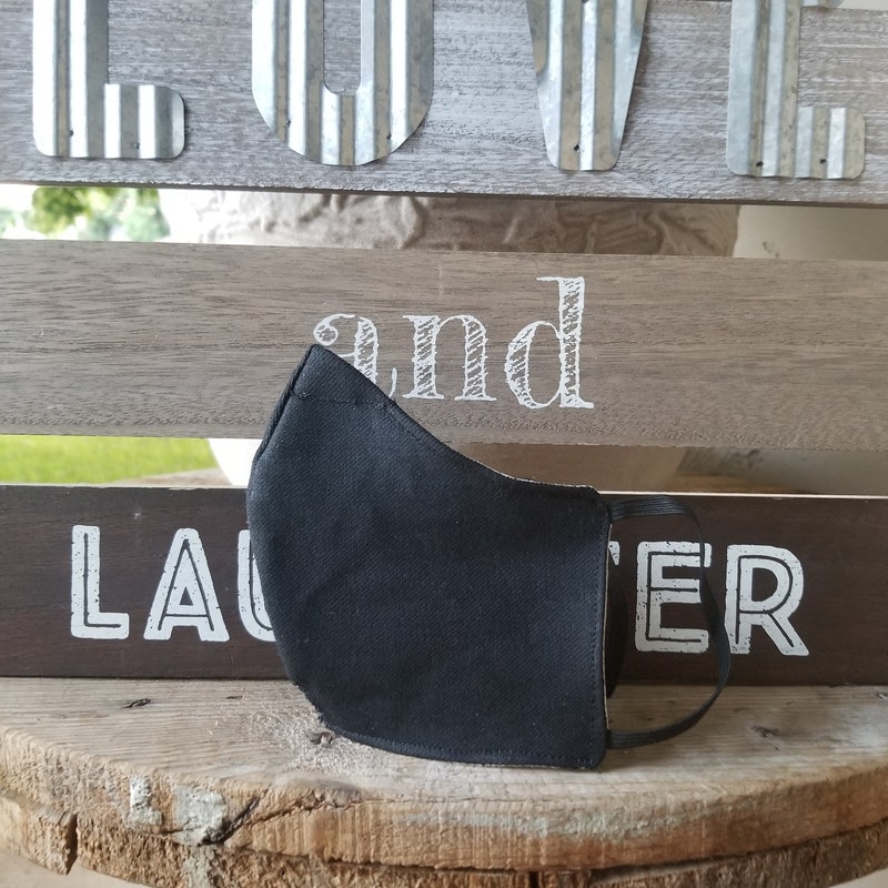 Denim Face Mask - Etsy