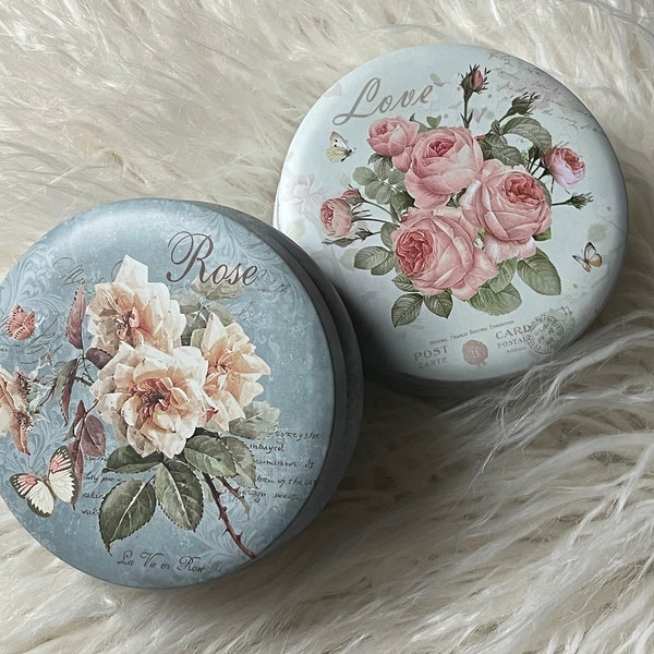 Floral Tin Box - Etsy