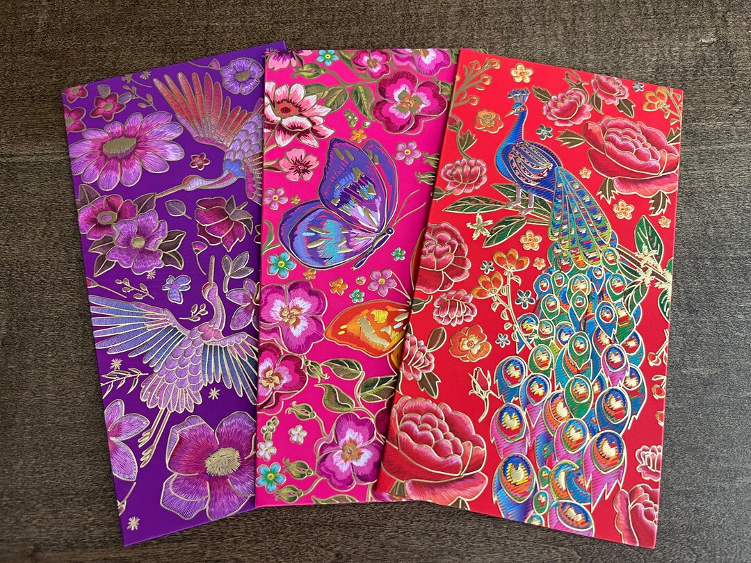 Luxury Chinese Wedding Cash Envelopes Red Packet Money Holder - Etsy