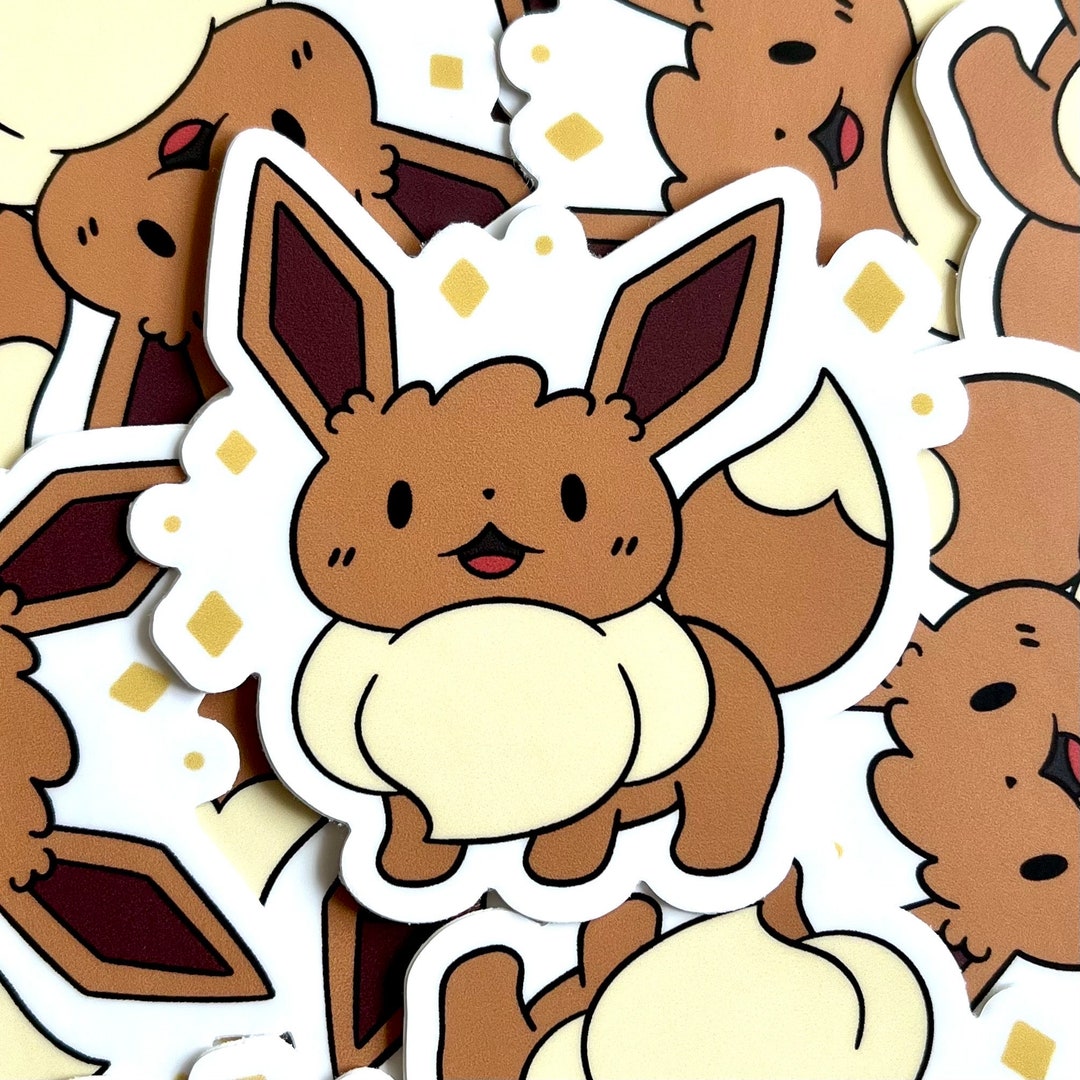 Eevee Pokemon Vinyl Sticker - Etsy