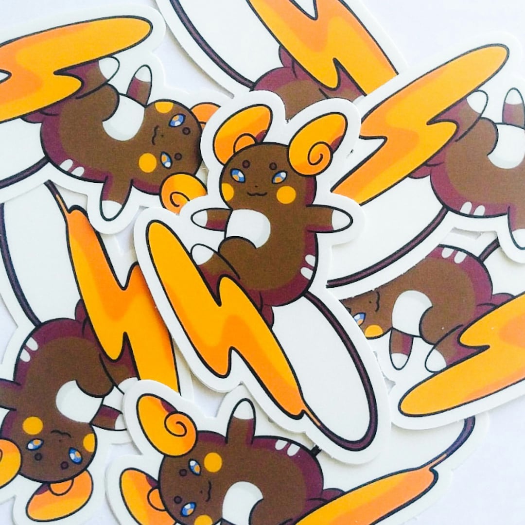 Alolan Raichu Pokemon | Vinyl Sticker | Free Shipping - Etsy