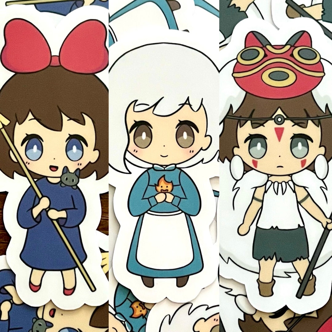 Chibi Studio Ghibli Stickers | Vinyl Sticker - Etsy