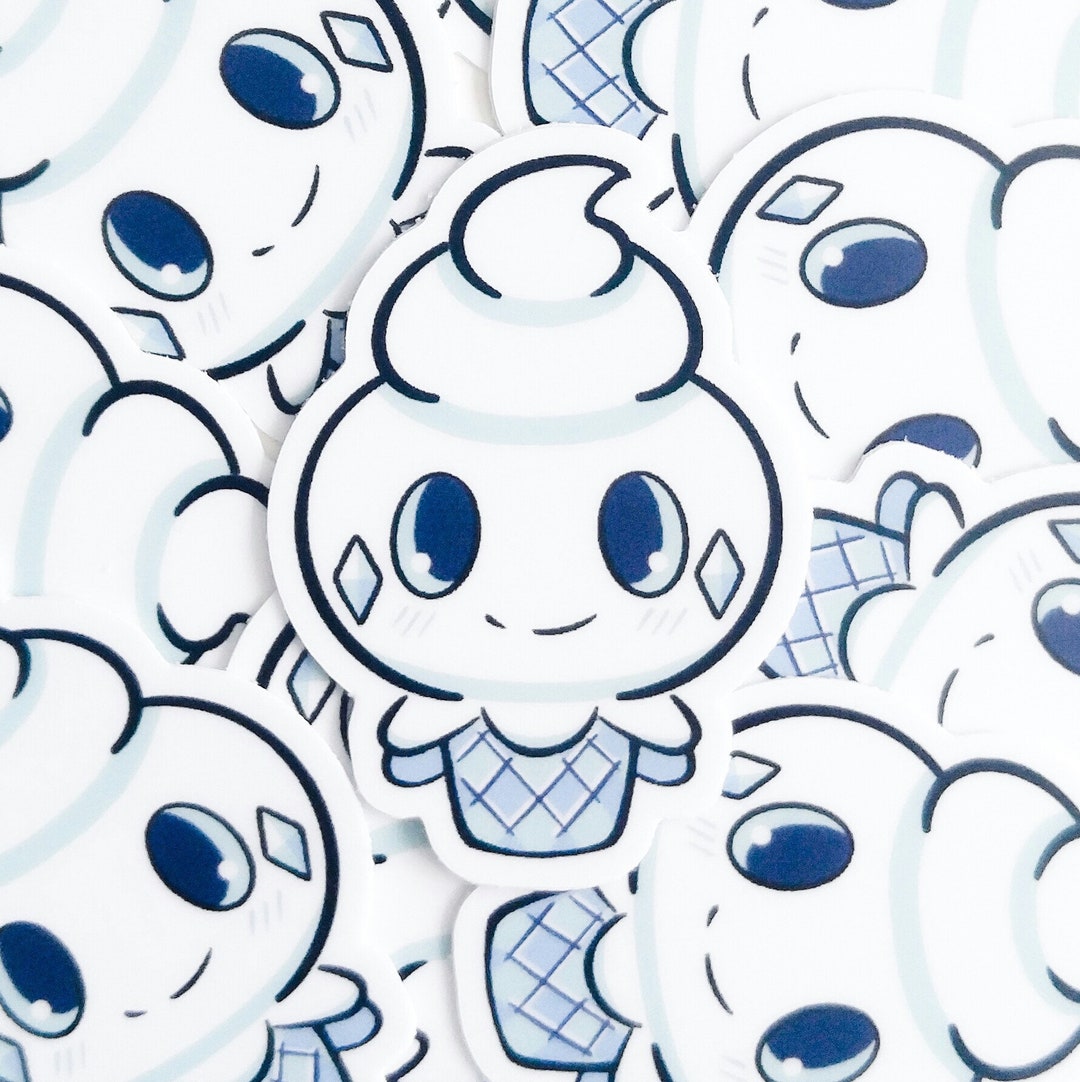 Vanillite Pokemon | Ice Cream Vinyl Sticker | FREE SHIPPING - Etsy