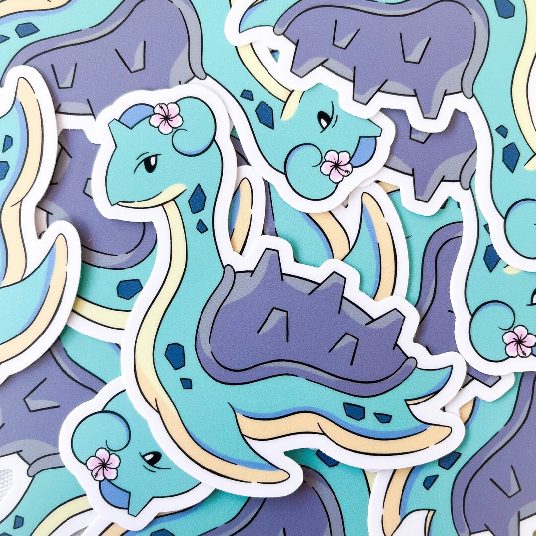 Lapras Pokemon | Vinyl Sticker - Etsy