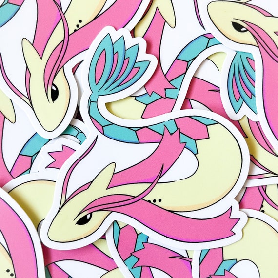 Milotic Pokemon Vinyl Sticker | Etsy