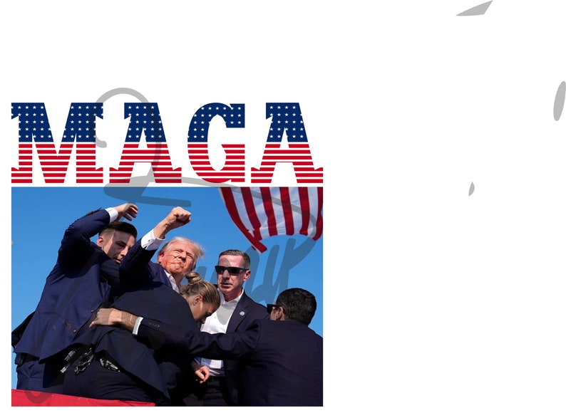 TRUMP MAGA PNG- 2 Fonts - Etsy