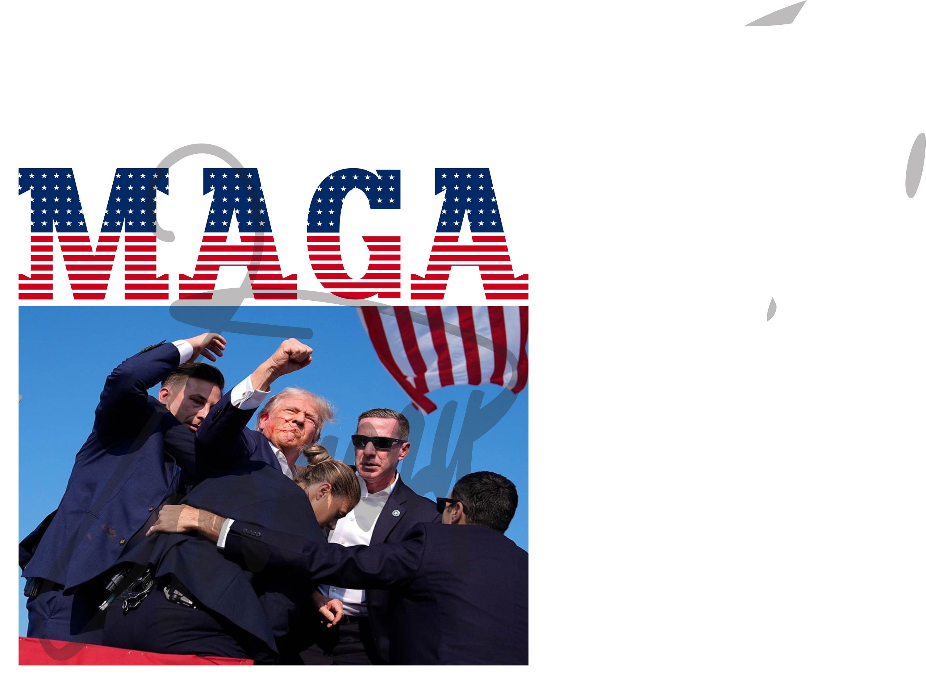 TRUMP MAGA PNG- 2 Fonts - Etsy