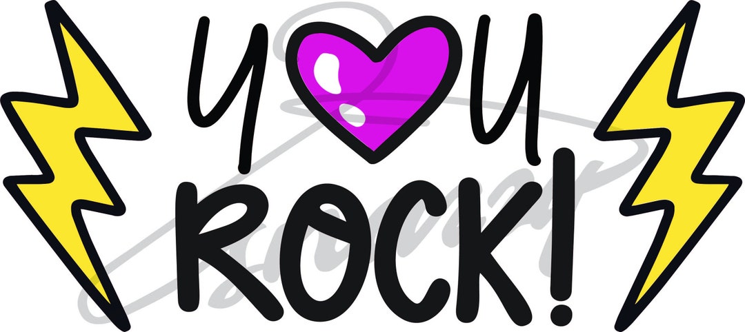 You Rock Cut File - Etsy