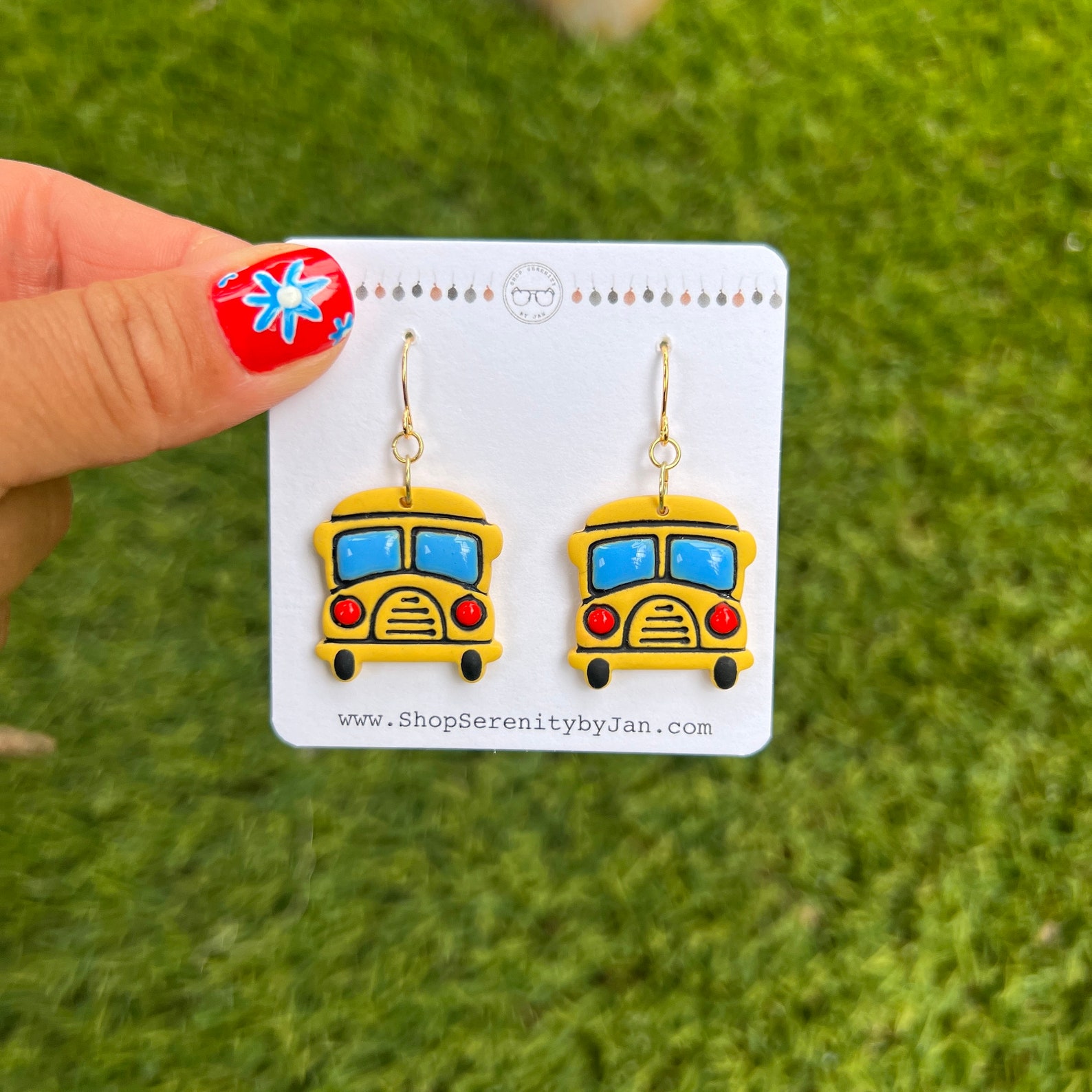 School Bus Earrings, Back to School, Teacher Earrings, School Earrings ...