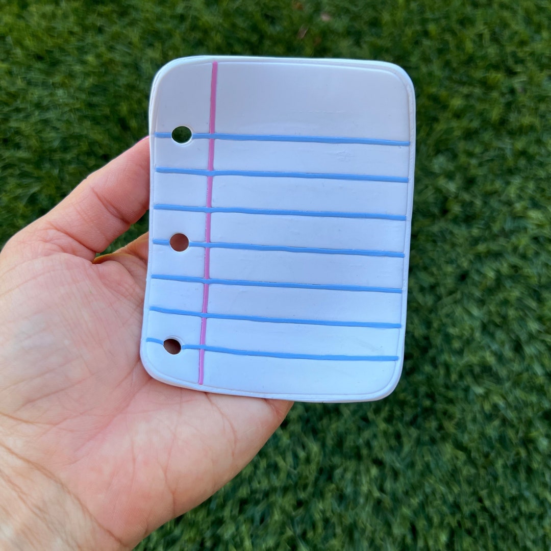 Lined Paper Trinket Dish,desk Organization,back to School Gift,clay ...