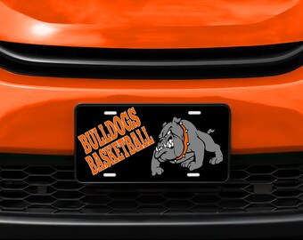Bulldog License Plate - Etsy