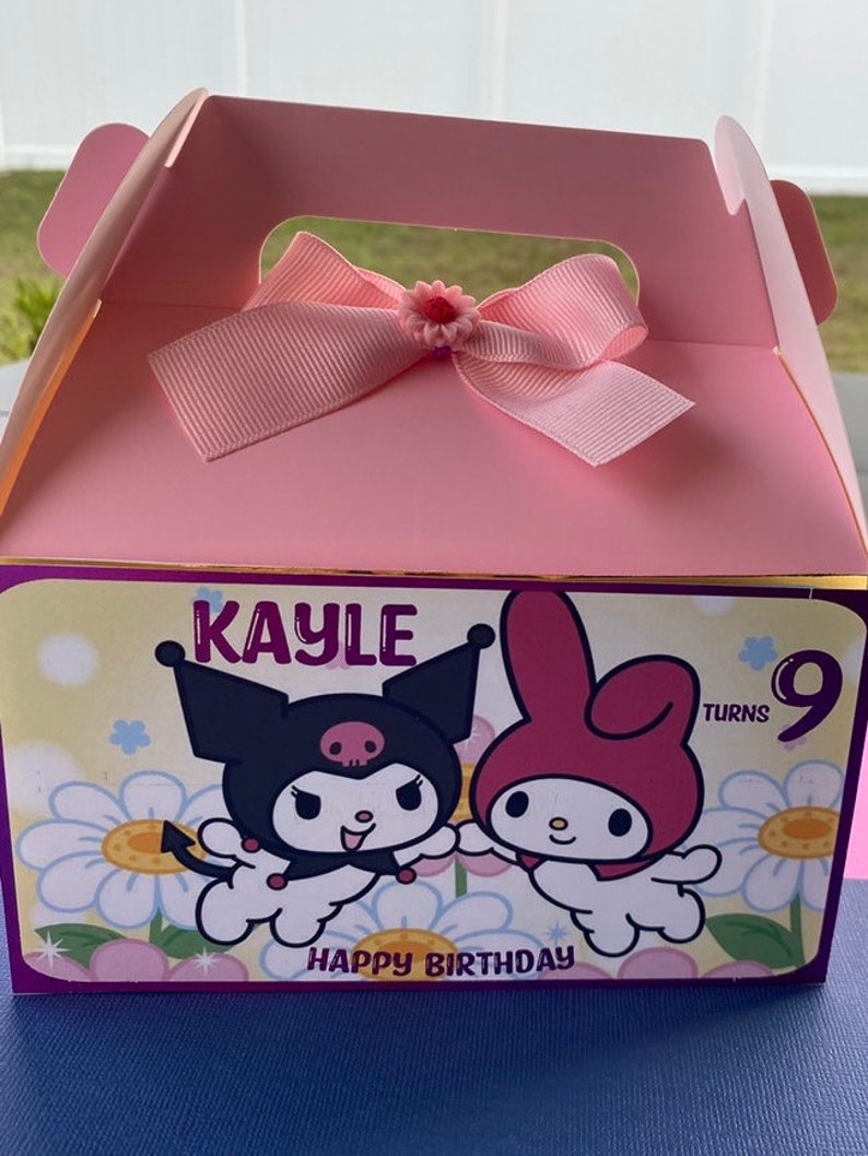 My Melody Y Kuromi Party Favor Box / Custom Party Box / My Melody Y ...