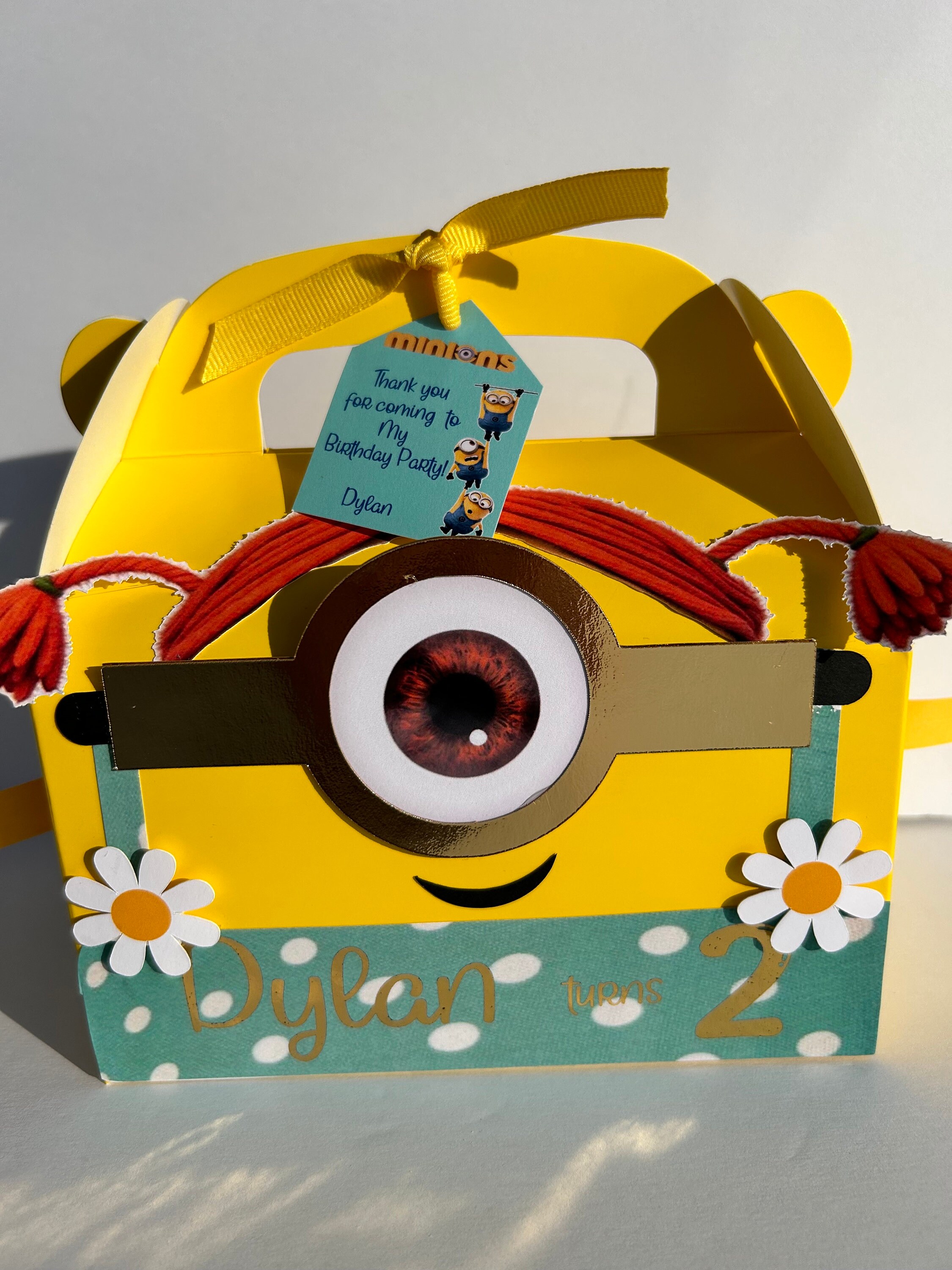 Minions Gable Box / Minions Party / Kids Party Bag / Caja De Regalo De ...