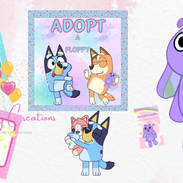 Bluey Party Adopt a Floppy - Etsy
