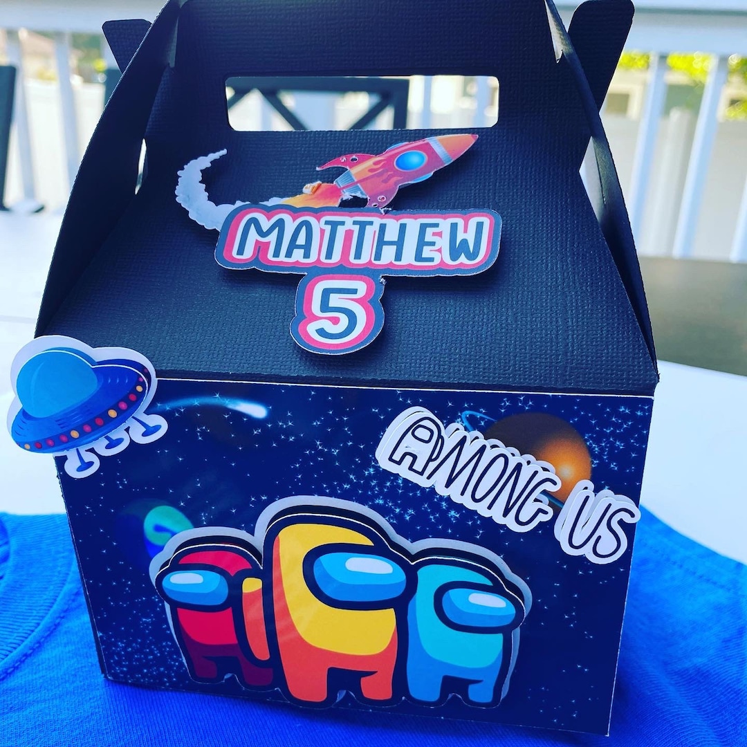 Among Us Treat Box /among Us Box/ Among Us Party Box /among Us - Etsy ...