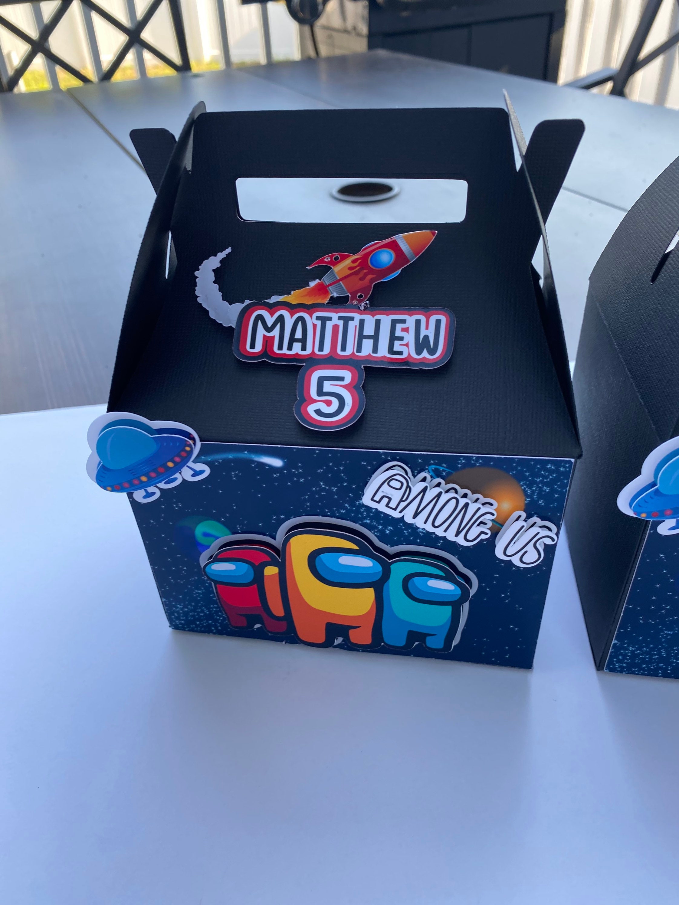 Among Us Treat Box /among Us Box/ Among Us Party Box /among Us - Etsy