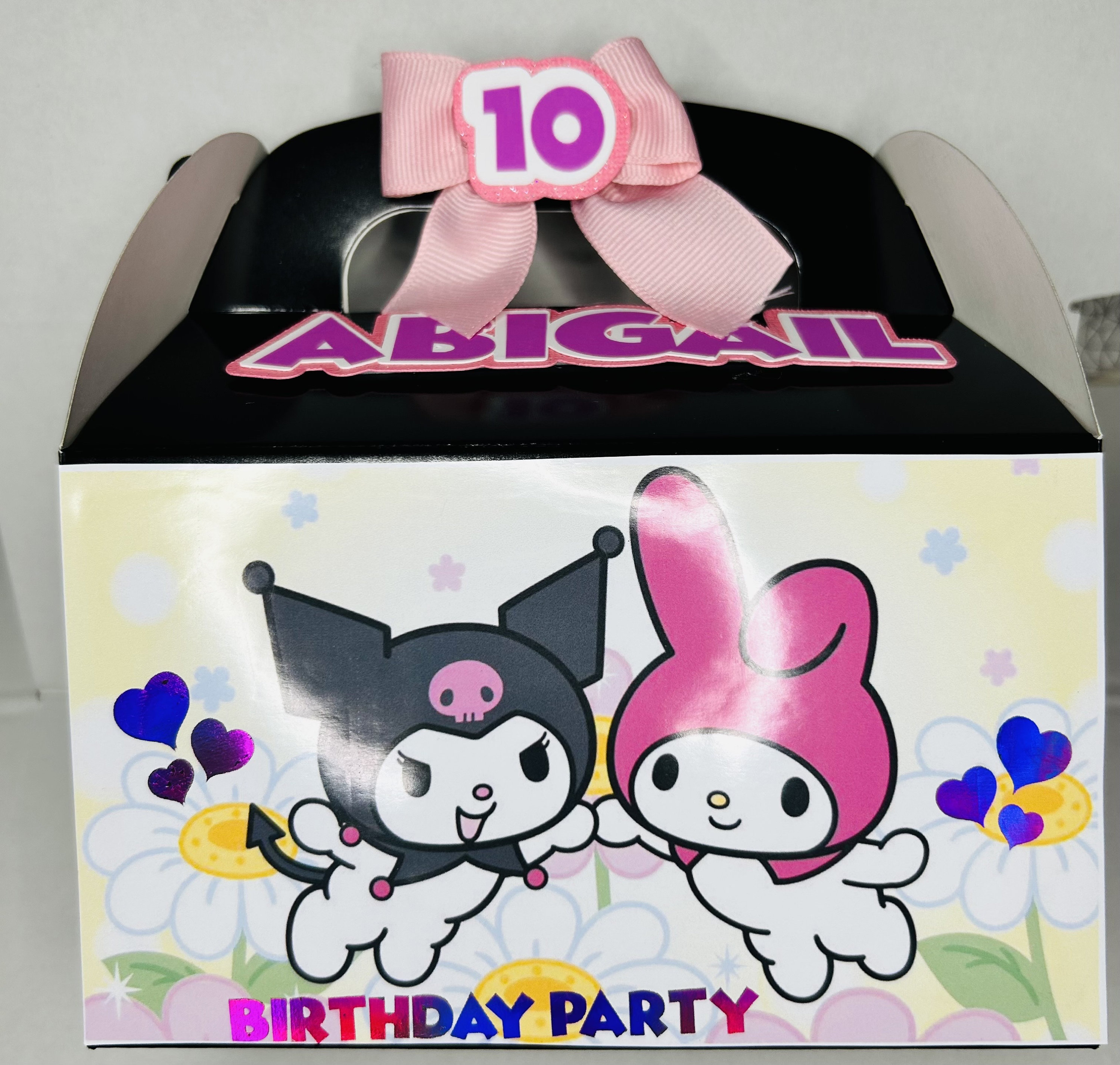 My Melody Y Kuromi Party Favor Box / Custom Party Box / My Melody Y ...
