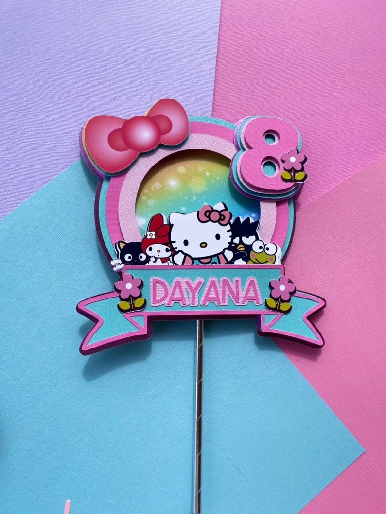 Hello Kitty Cake Topper/ Hello Kitty Party Decoraciones /cake - Etsy Canada