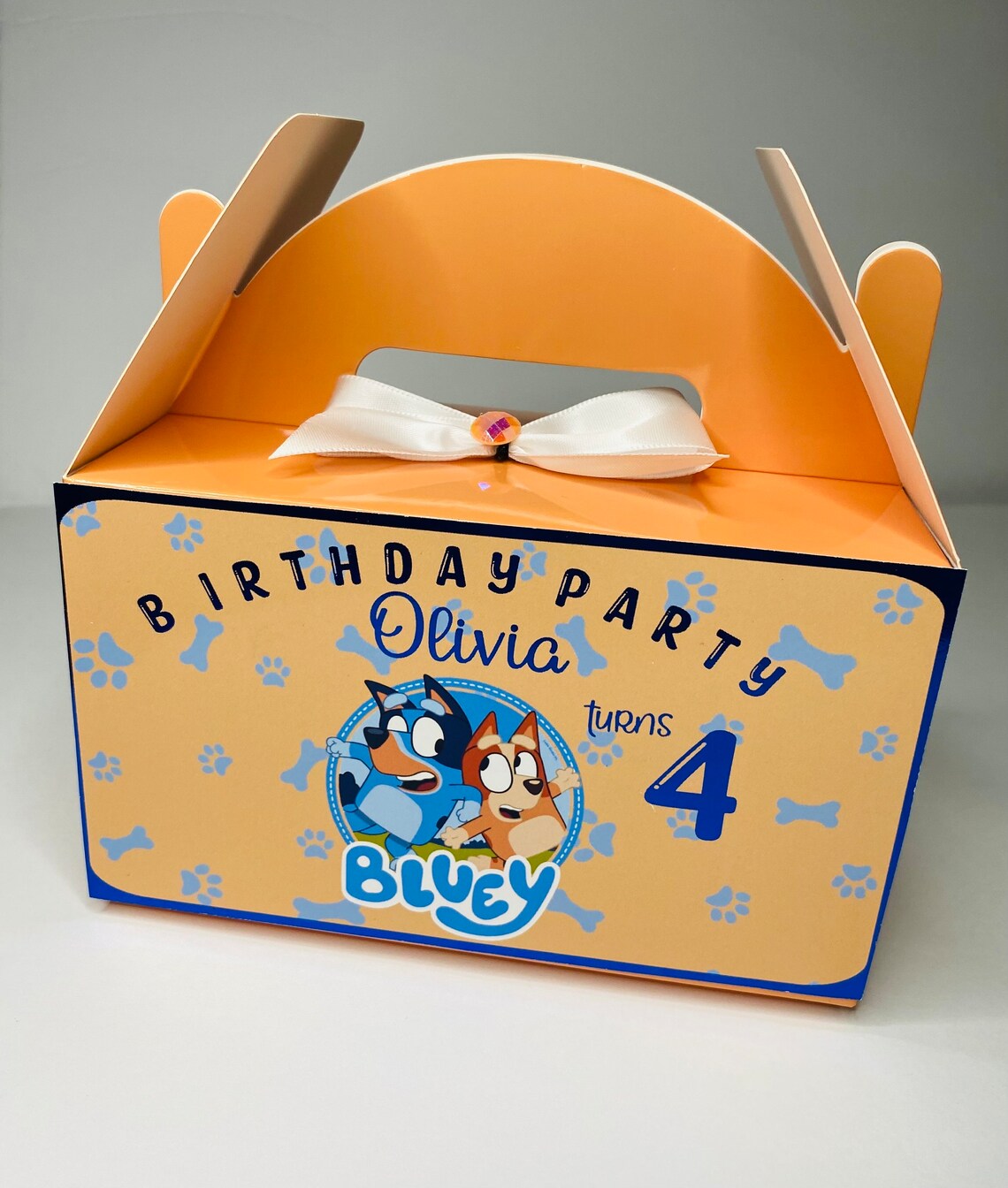 Bluey & Bingo Party Favor Box / Custom Party Box / Bluey Gable Box ...