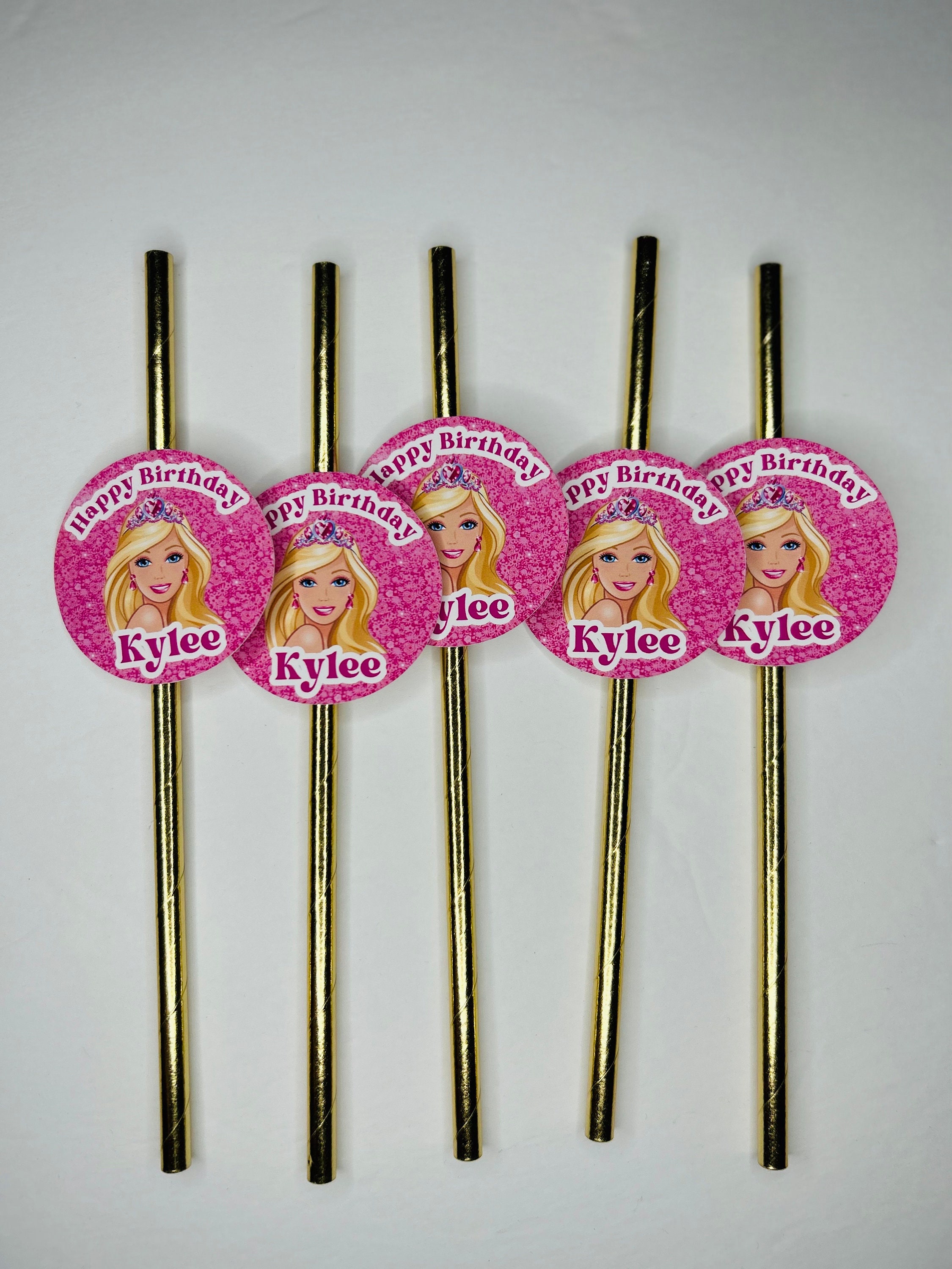 Barbie Decoration/ Barbie Party Paper Straws - Etsy