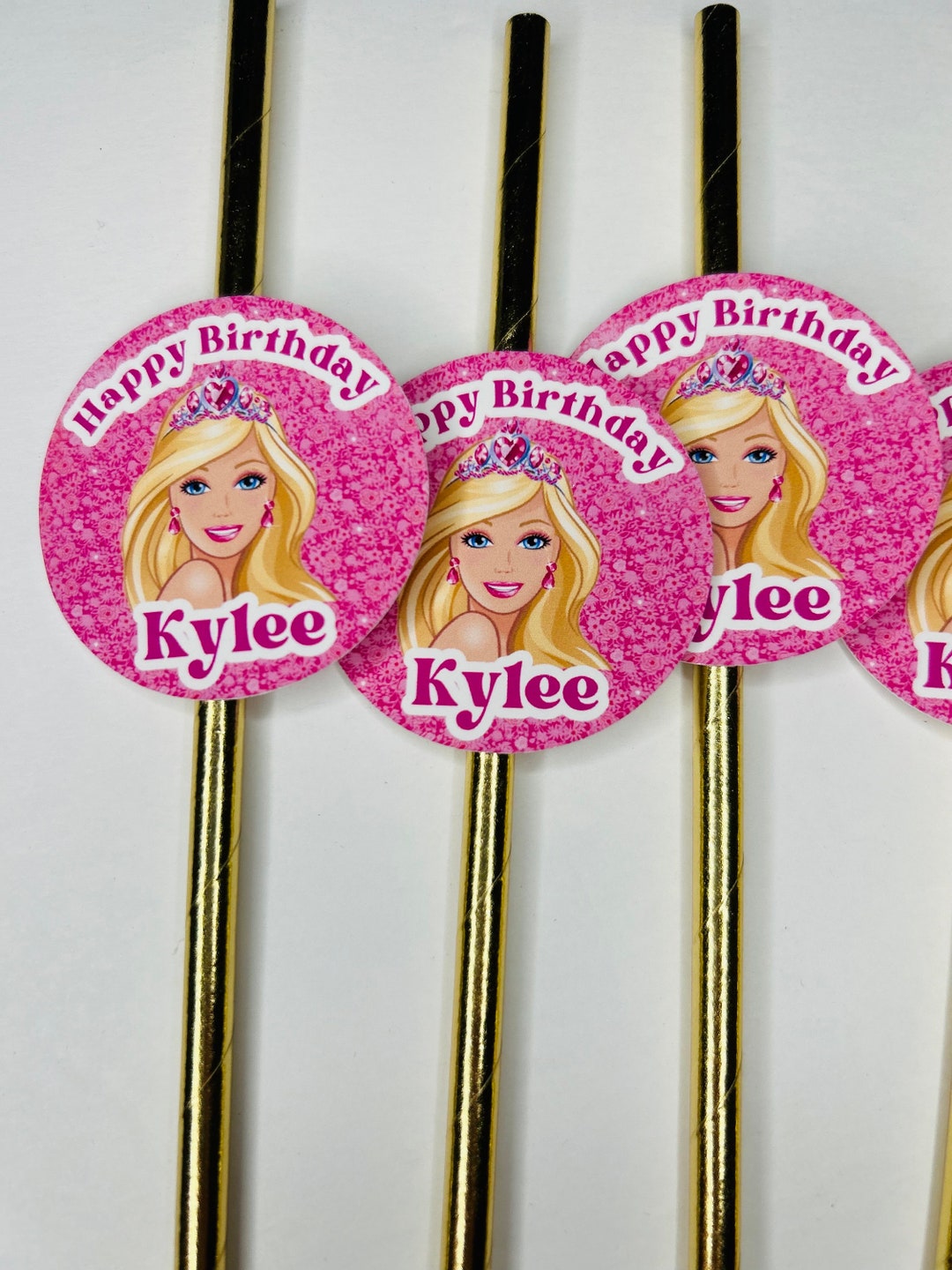 Barbie Decoration/ Barbie Party Paper Straws - Etsy