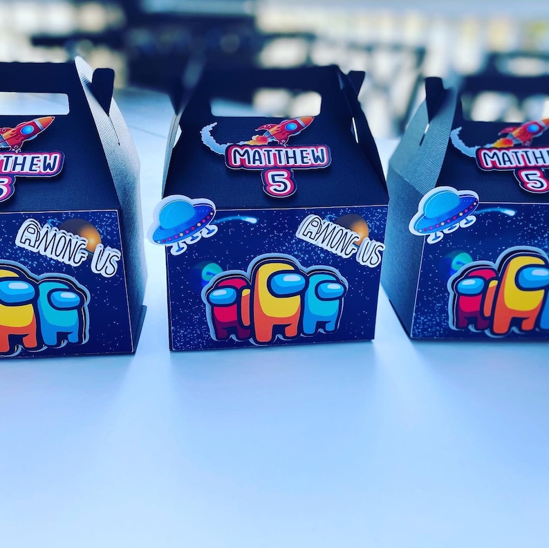 Among Us Treat Box /among Us Box/ Among Us Party Box /among Us - Etsy ...