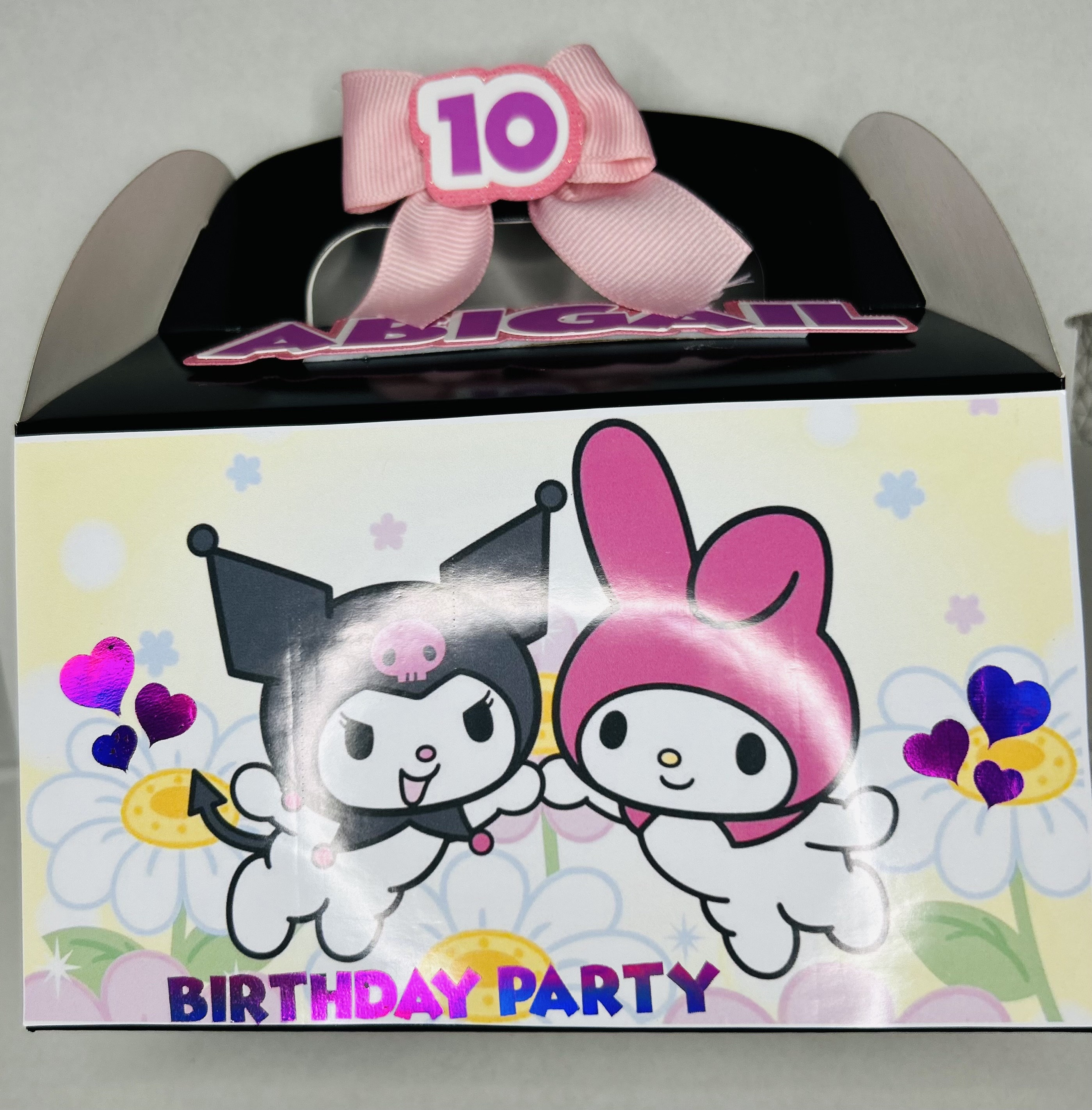 My Melody Y Kuromi Party Favor Box / Custom Party Box / My Melody Y ...