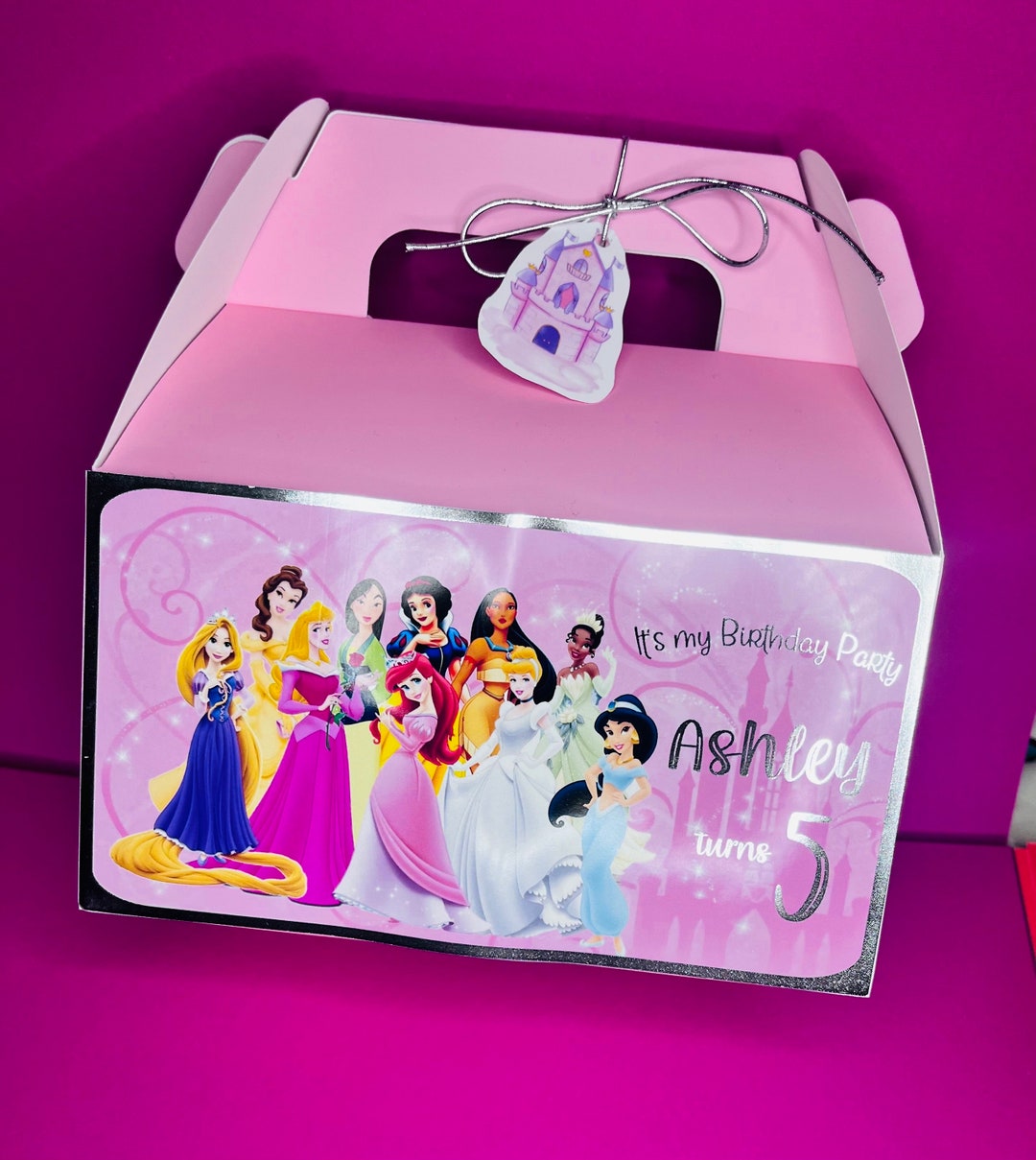 Disney Princess Party Favor Box / Disney Custom Party Box / Disney ...