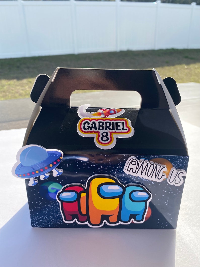 Among Us Treat Box /among Us Box/ Among Us Party Box /among Us Party ...