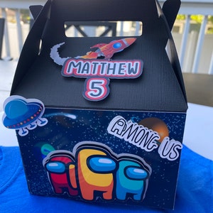 Among Us Treat Box /among Us Box/ Among Us Party Box /among Us - Etsy ...