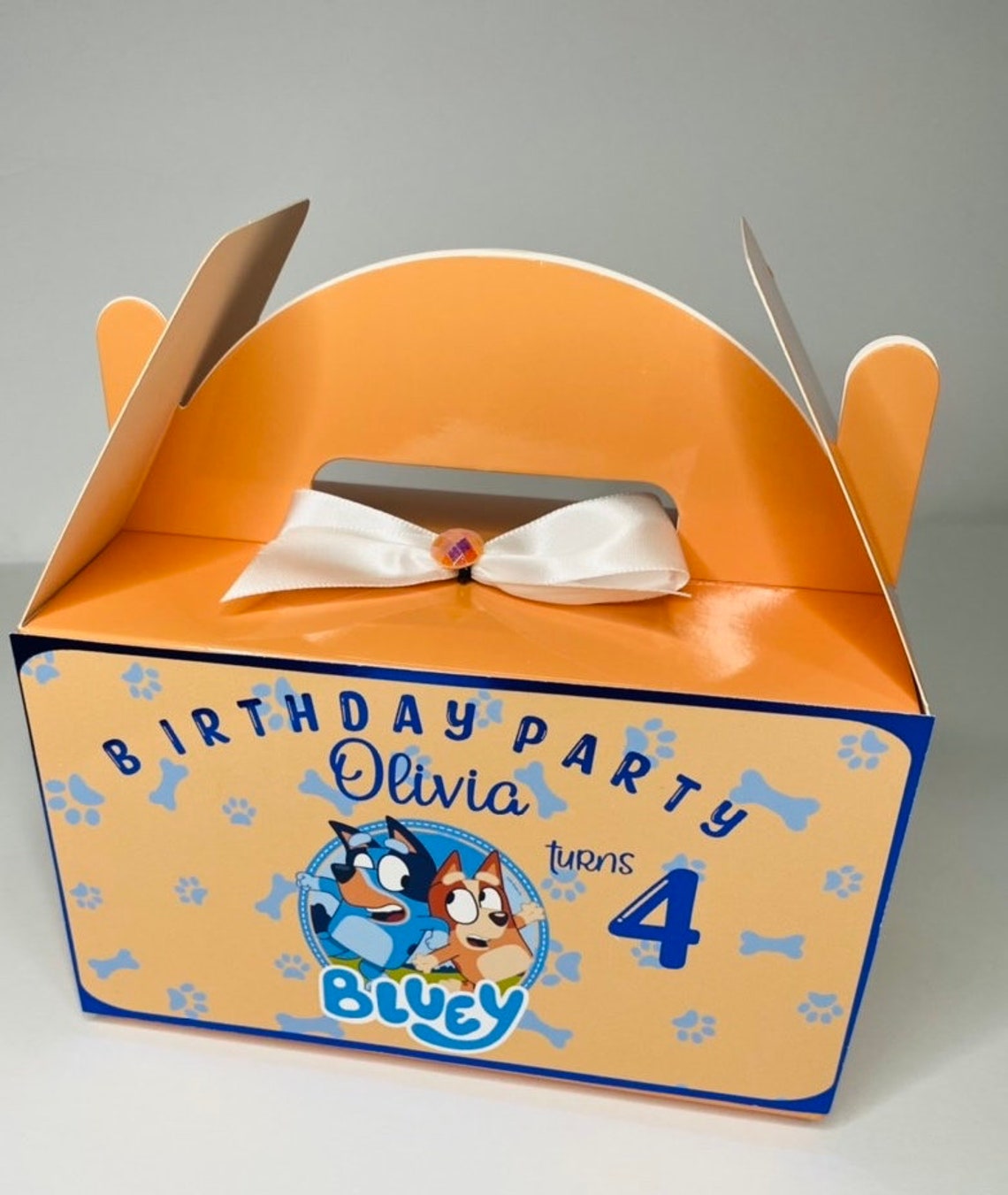 Bluey & Bingo Party Favor Box / Custom Party Box / Bluey Gable Box ...