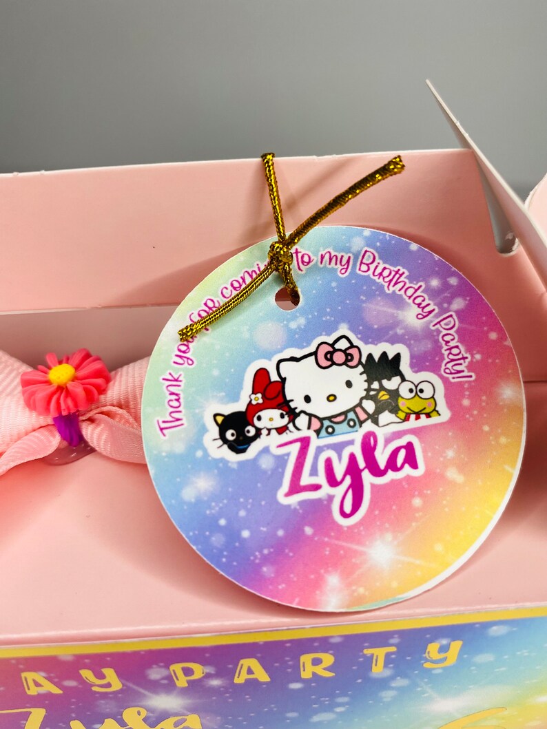 Hello Kitty Party Favor Box / Custom Party Box / Hello Kitty Gable Box ...