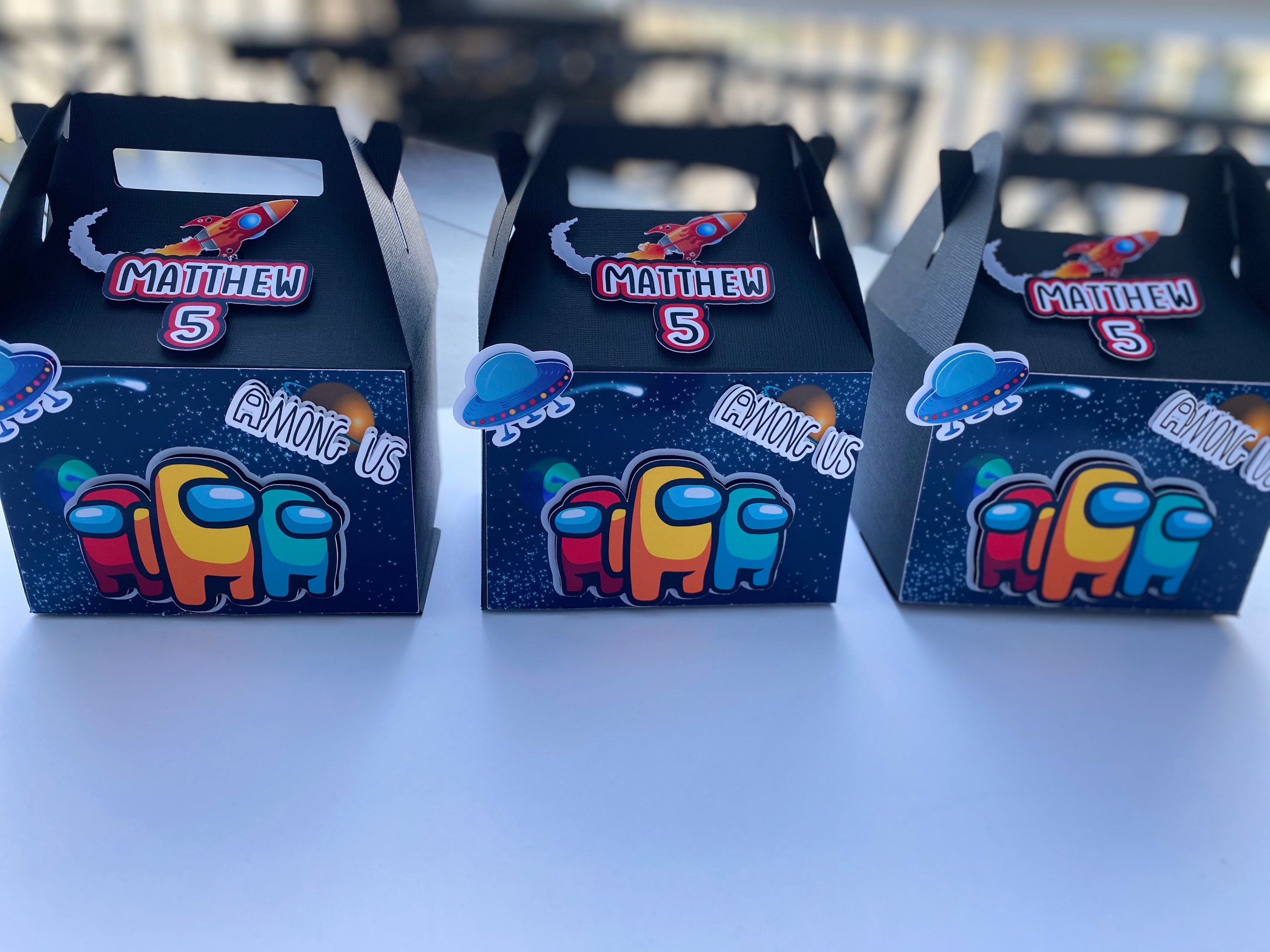 Among Us Treat Box /among Us Box/ Among Us Party Box /among Us - Etsy