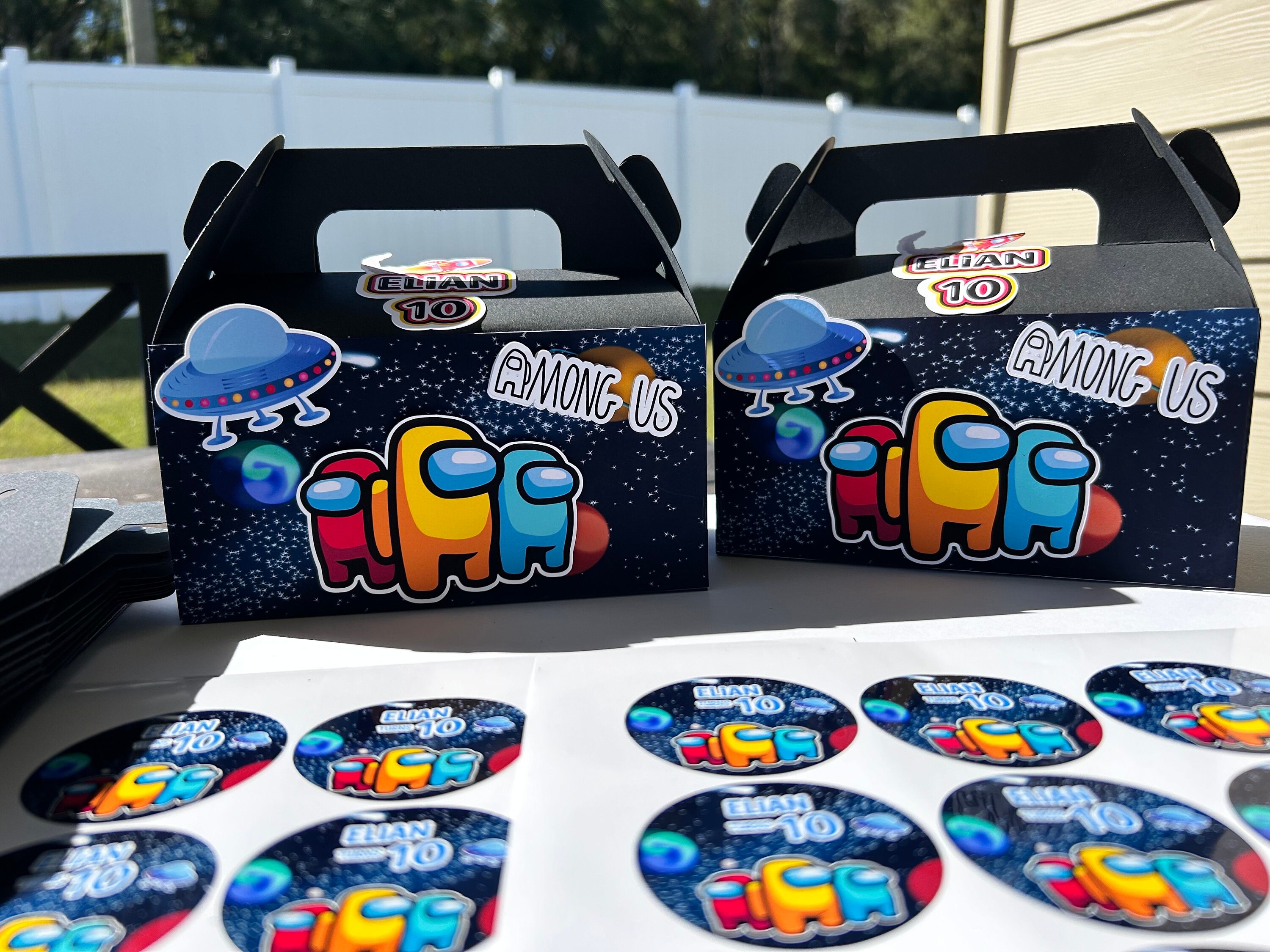 Among Us Treat Box /among Us Box/ Among Us Party Box /among Us - Etsy