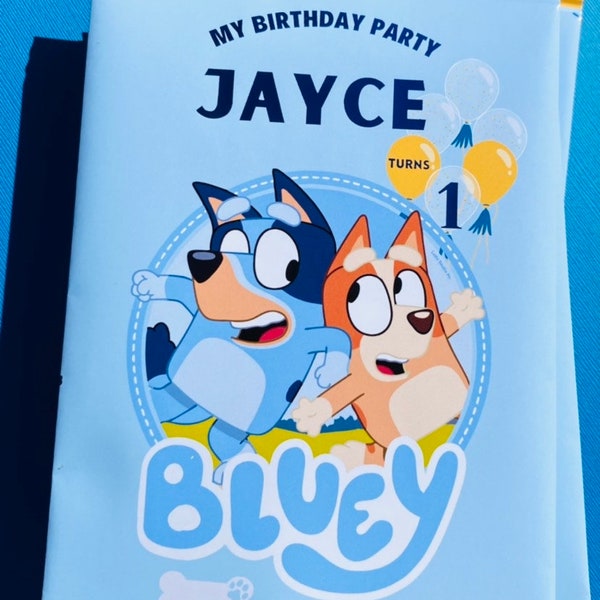 Custom Bluey Chip Bags - Etsy