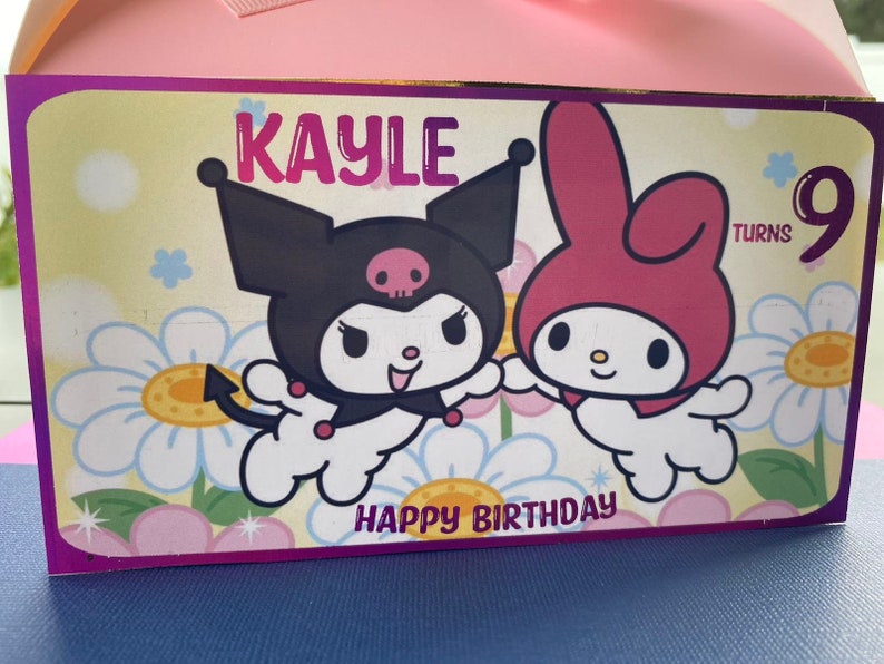 My Melody Y Kuromi Party Favor Box / Custom Party Box / My Melody Y ...