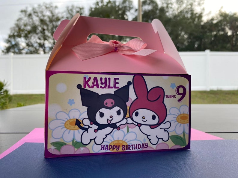 My Melody Y Kuromi Party Favor Box / Custom Party Box / My Melody Y ...
