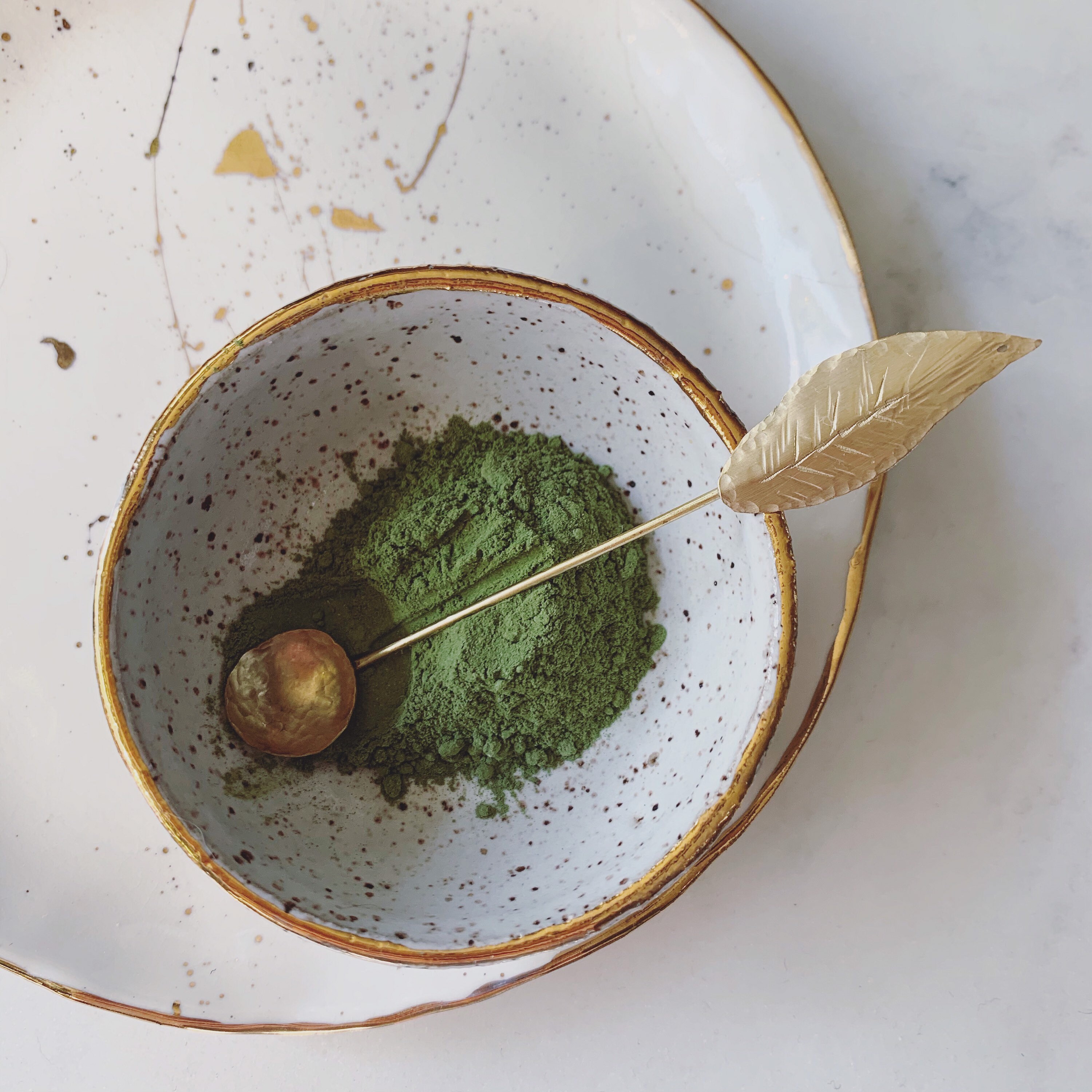 Hand Forged Brass Salt Spoon / Nature Inspired Brass Object / - Etsy