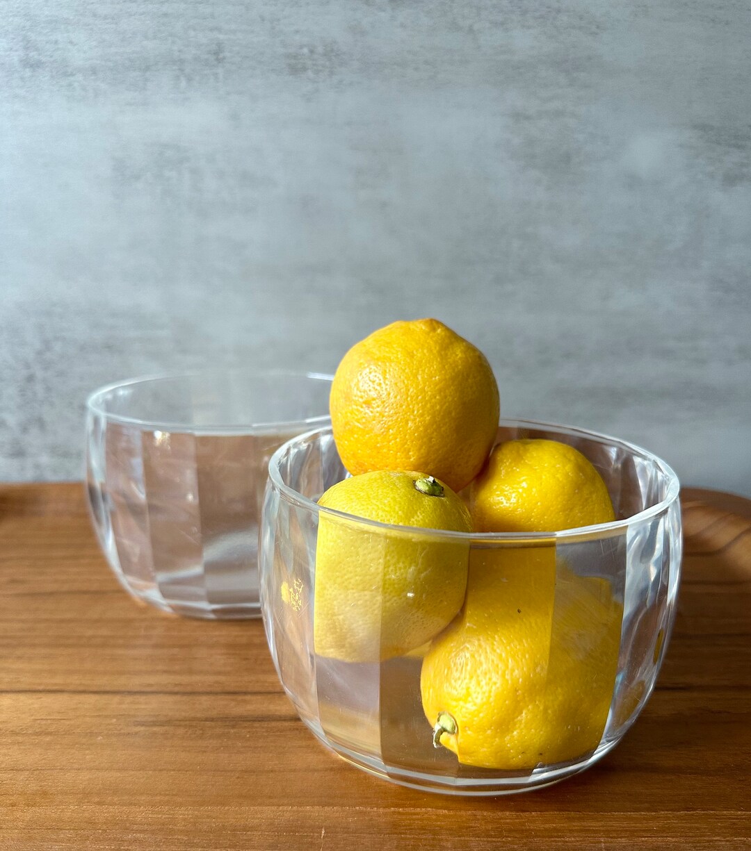 Lucite Double Serving Nesting Bowls / ART DECO 80s Bowls / Modern Home ...