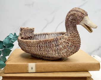 Wicker Duck Basket - Etsy