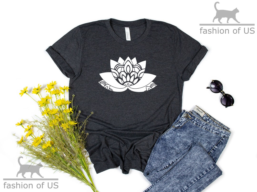 Lotus Mandala Shirt | Lotus Mandala Tee | Breath Shirt | Zen Shirt ...