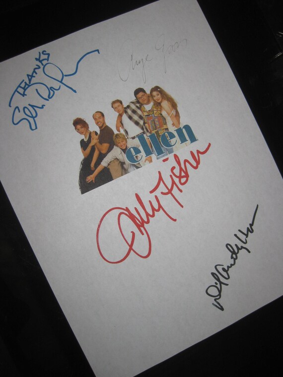 Ellen Signed TV Script Screenplay X4 Autograph Ellen DeGeneres | Etsy