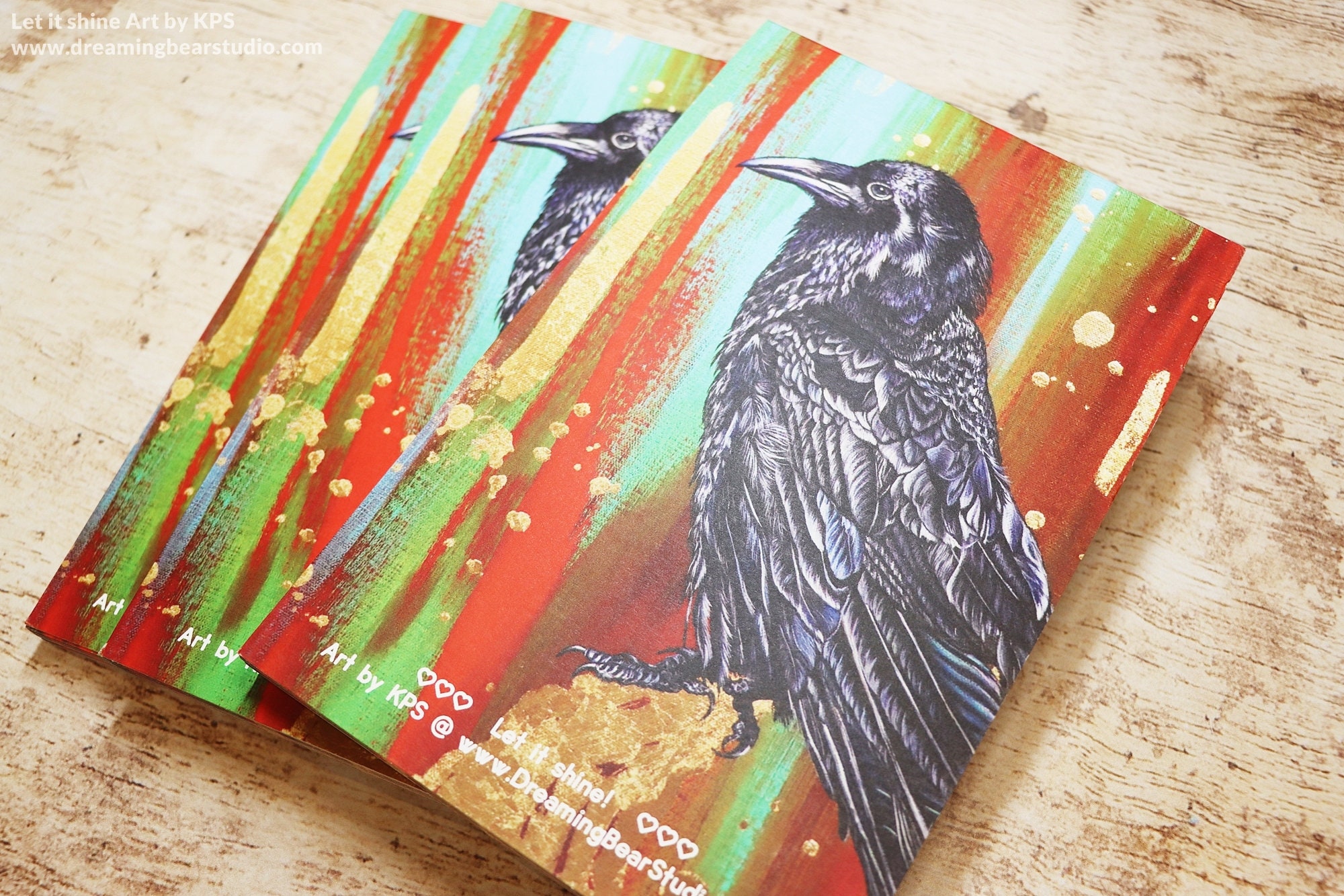 Raven Letter Writing Pad With a Cover Tear off A5 Notepad Raven ...